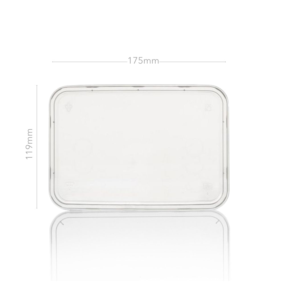 500x PP Deckel für Schalen der 175-Serie, 175x119mm, transparent – Packoa